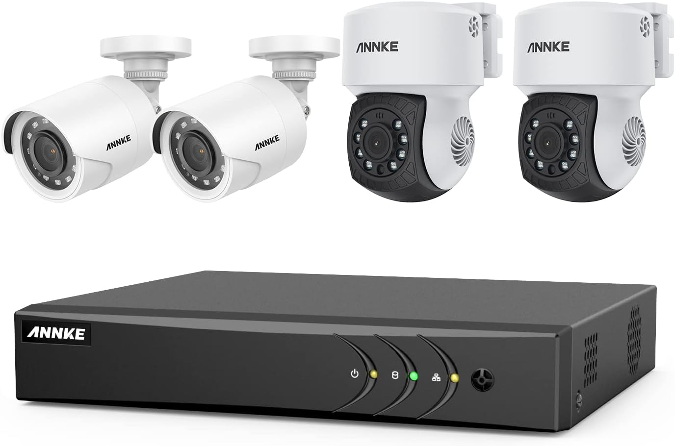Amazon.com : ANNKE 5MP Lite H.265+ 8CH DVR and 2X TVI 2MP Bullet & 2X ...