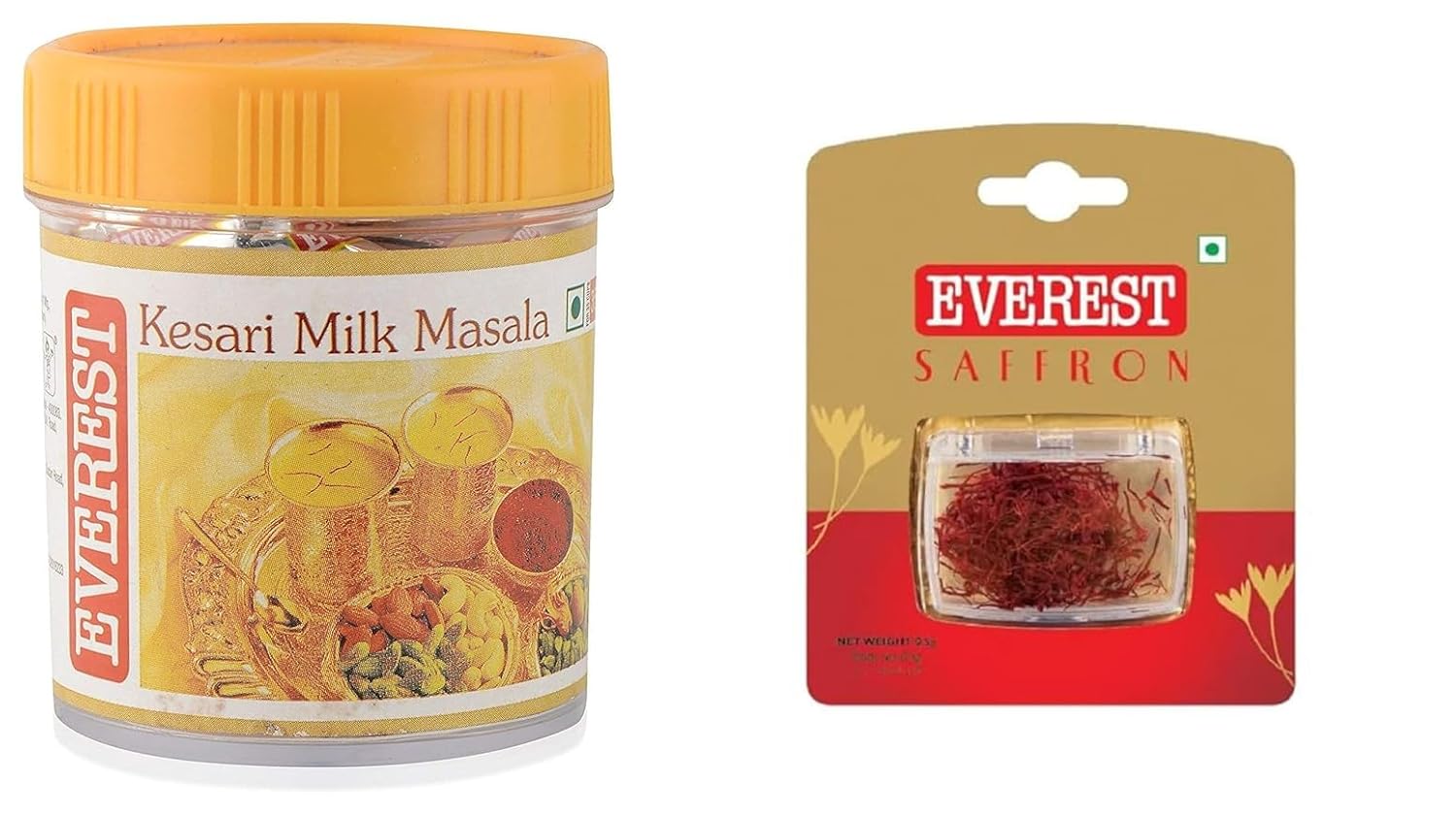 Everest Kesar Milk Masala 50 Gm+ Everest Saffron (Kesar) 1 Gm| Pack of ...
