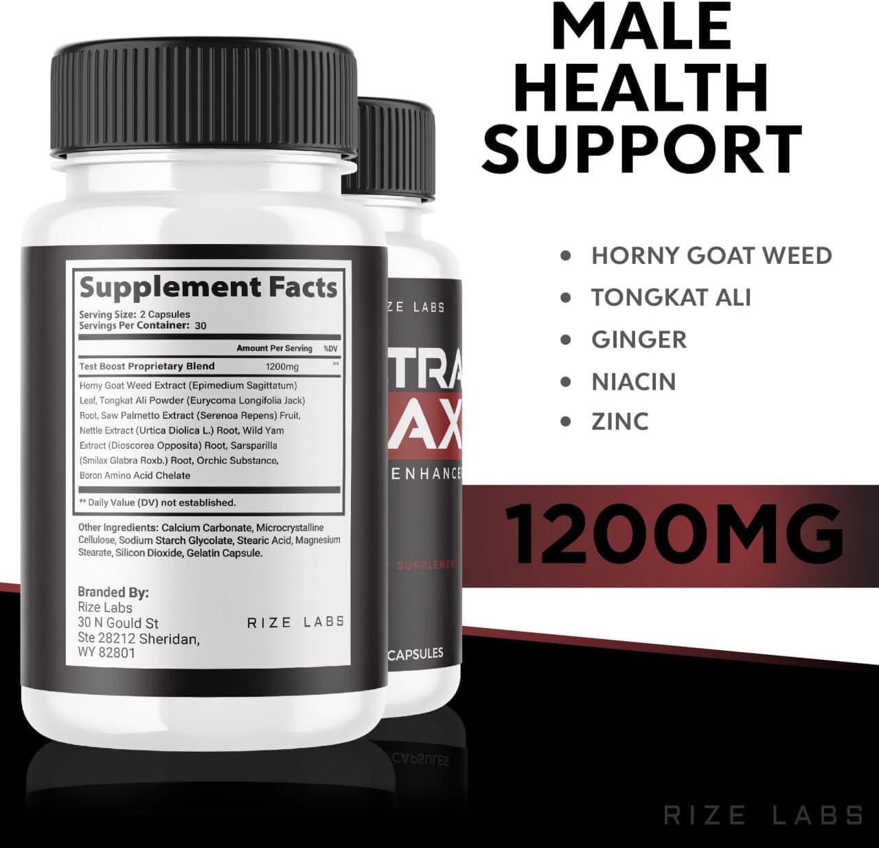 Ultra Max Testo Cápsulas Ultra Max Testo Píldoras para Peak Performance ...