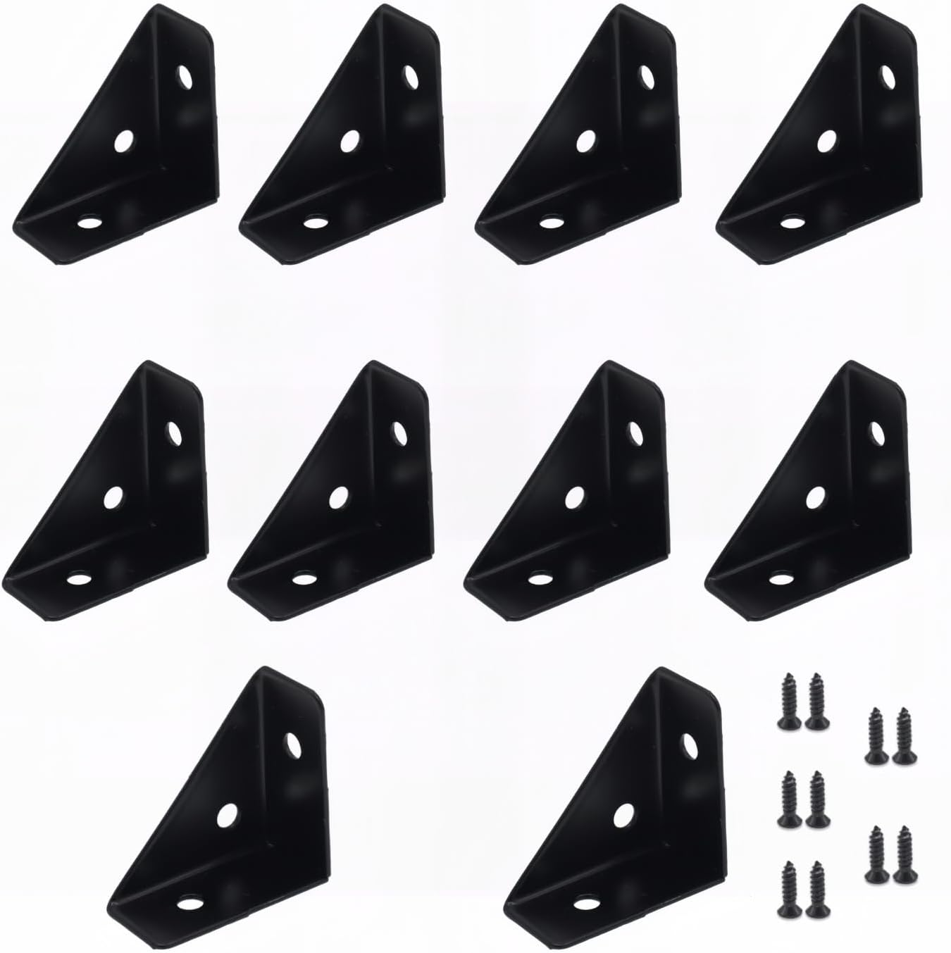 Amazon.com: Joyangy 4-Pack 66mm x 66mm Black Metal Corner Brace ...
