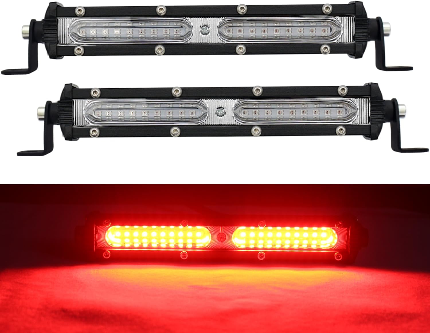 Amazon.com: Ultra Thin LED Light Bar - Red : Automotive