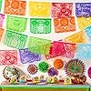 Amazon.com: JOYIN Cinco de Mayo Plastic Papel Picado Banner(4 pack with ...