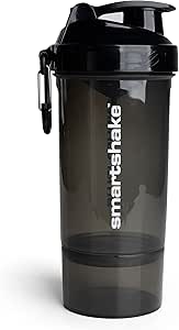 SmartShake Original2GO ONE Negro 800ml, Botella Mezcladora de Proteínas, Libre de BPA, 1 ...