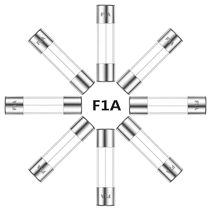 ALLECIN 1A 250V 6x30MM Fast Blow Glass Fuse 1 Amp 250 Volt 0.24 x 1.18 ...