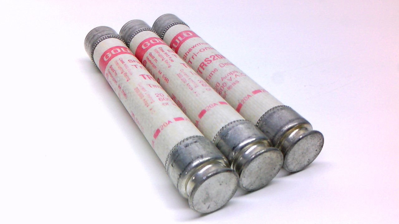 Ferraz Shawmut Trs20r - Pack of 3 - Class Rk5 Time-Delay Fuse, 6000Vac ...