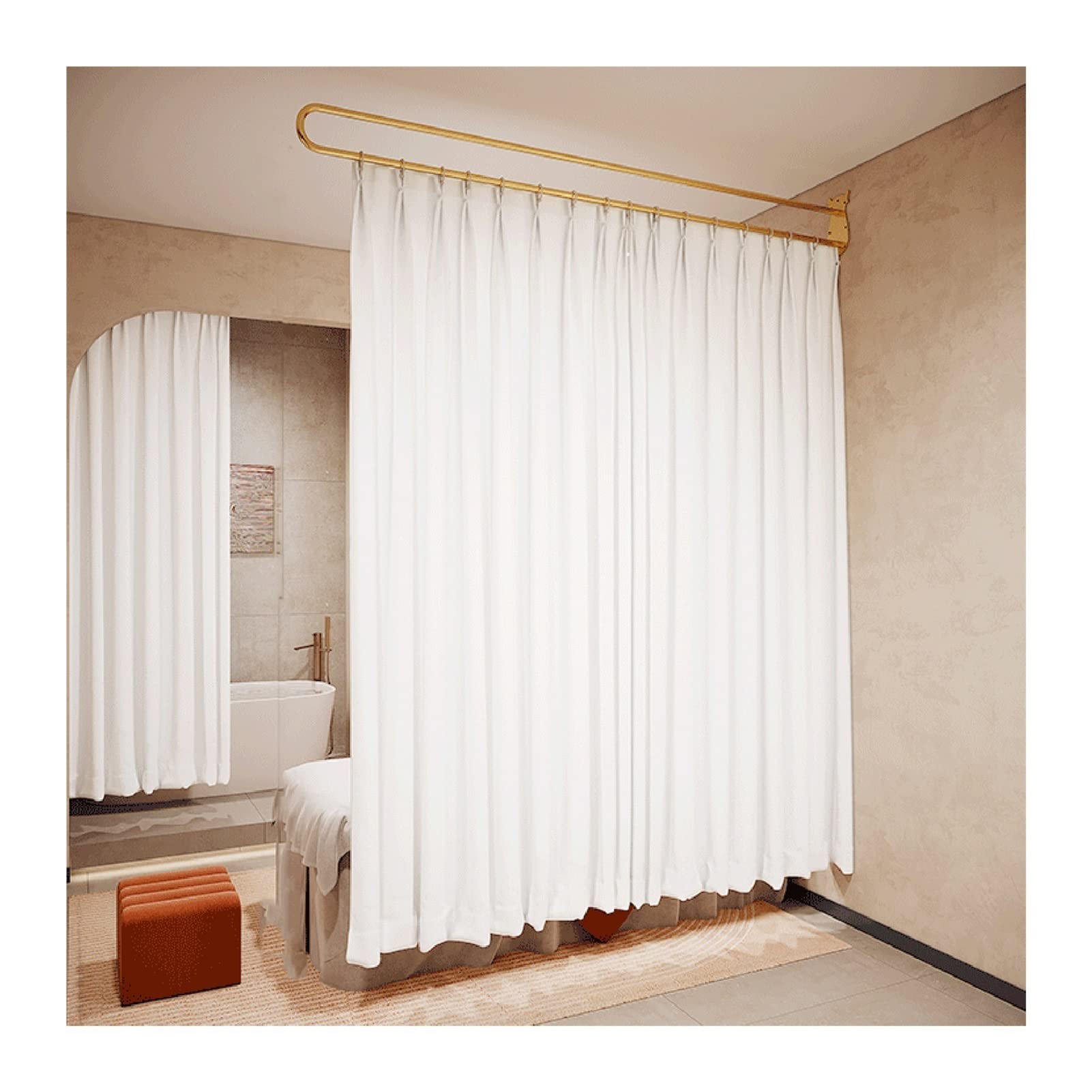 Buy LXBAMKEA Clothing Store Fitting Room, Simple U-Shaped Partition ...