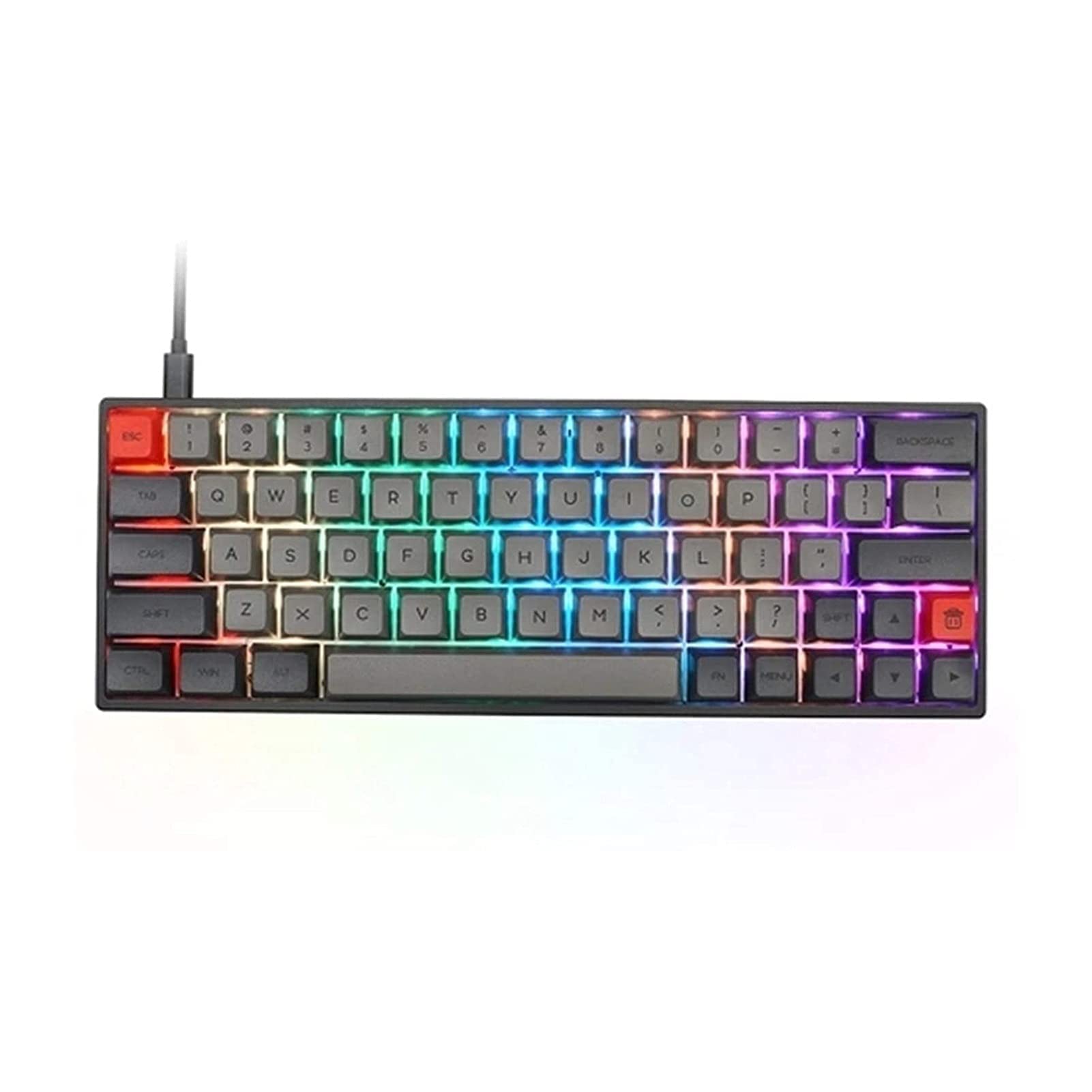 Buy Hot-Swappable 65% Wireless Mechanical Keyboard, 60% 64 Keys Compact ...