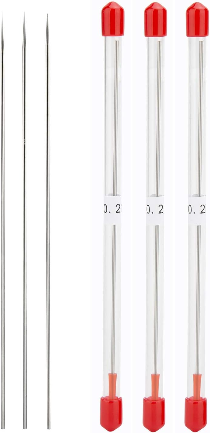 Amazon.com: Uouteo 3 PCS 0.2mm Airbrush Needles Replacement Parts for ...