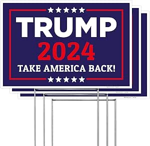 Amazon.com: Trump Signs For Yard, Trump Pence Keep America Great 2024 ...