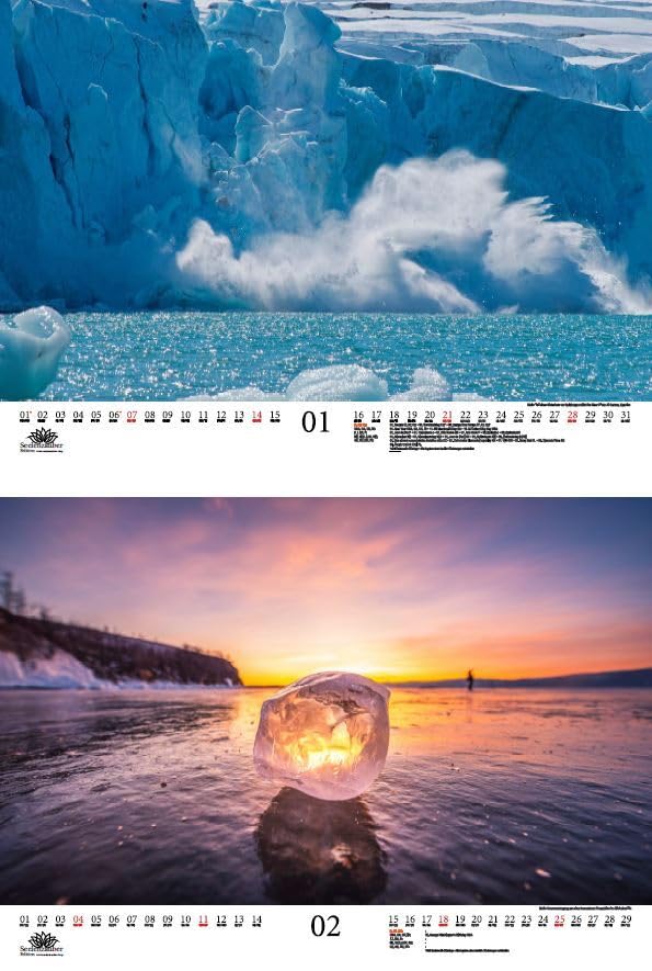 Wasserzauber DIN A3 Calendar for 2024 Water and Waterfalls Seelenzauber ...
