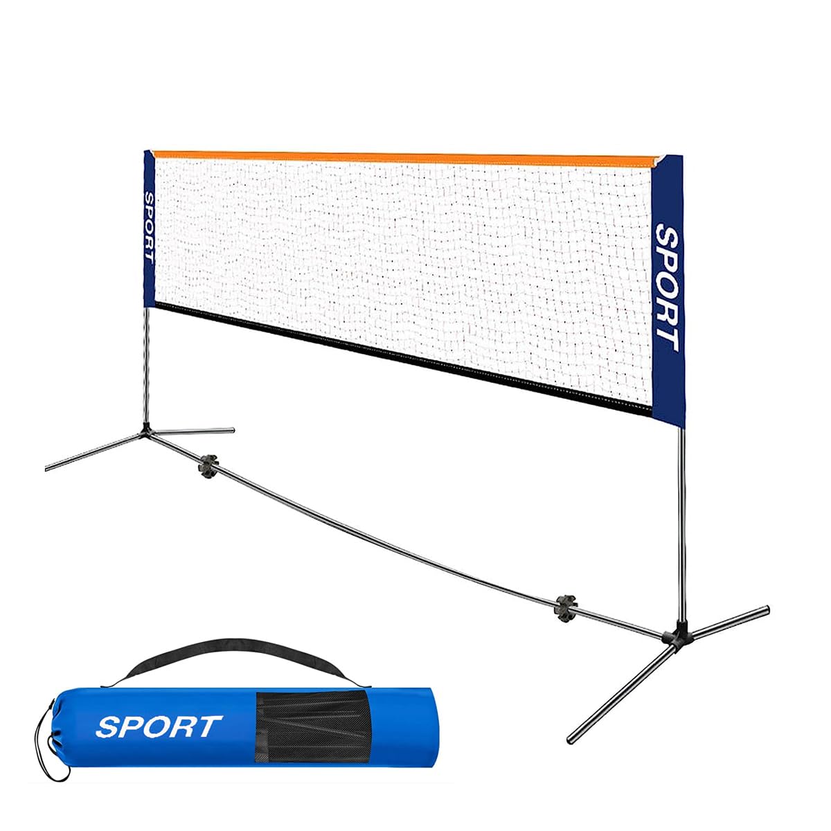 ASILOP Portable Badminton Net Set With Carry Bag, Adjustable Height ...