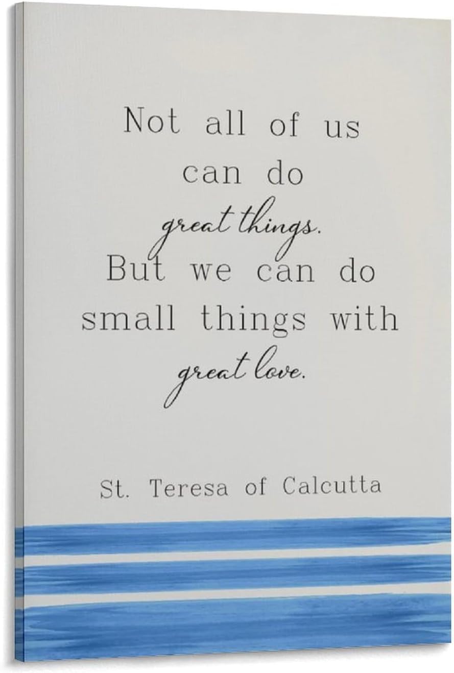 Amazon.com: Religious Spirit Poster Mother Teresa Quote Print St Teresa ...
