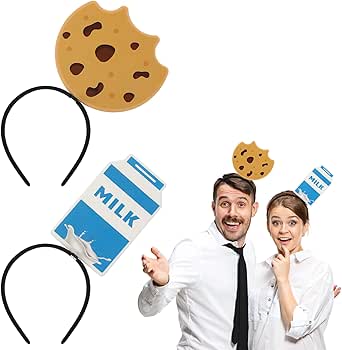 Amazon.com: Suncalla 2 Pcs Food Cookies and Milk Headband Accessories ...
