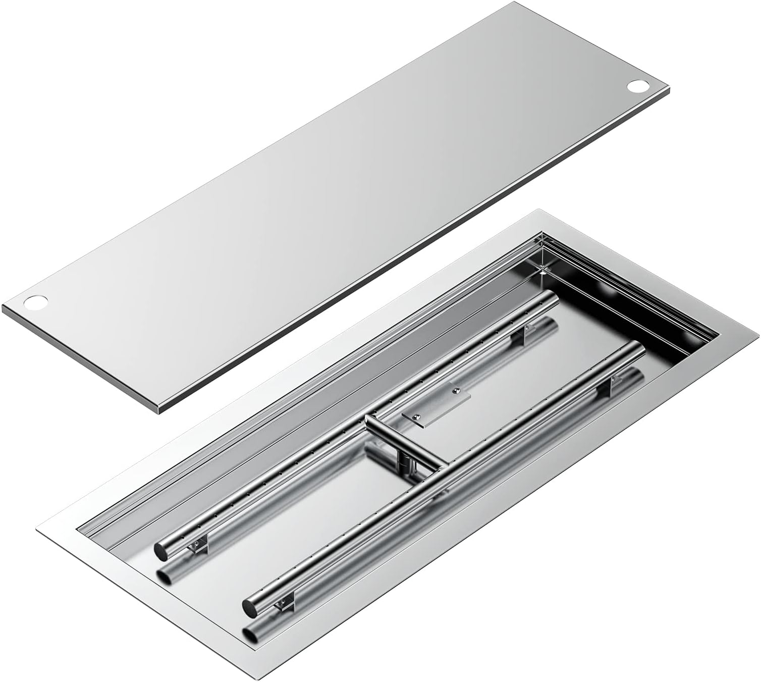 Amazon.com: Skyflame 36 x 12 Inch Rectangular Fire Pit Pan Kit ...