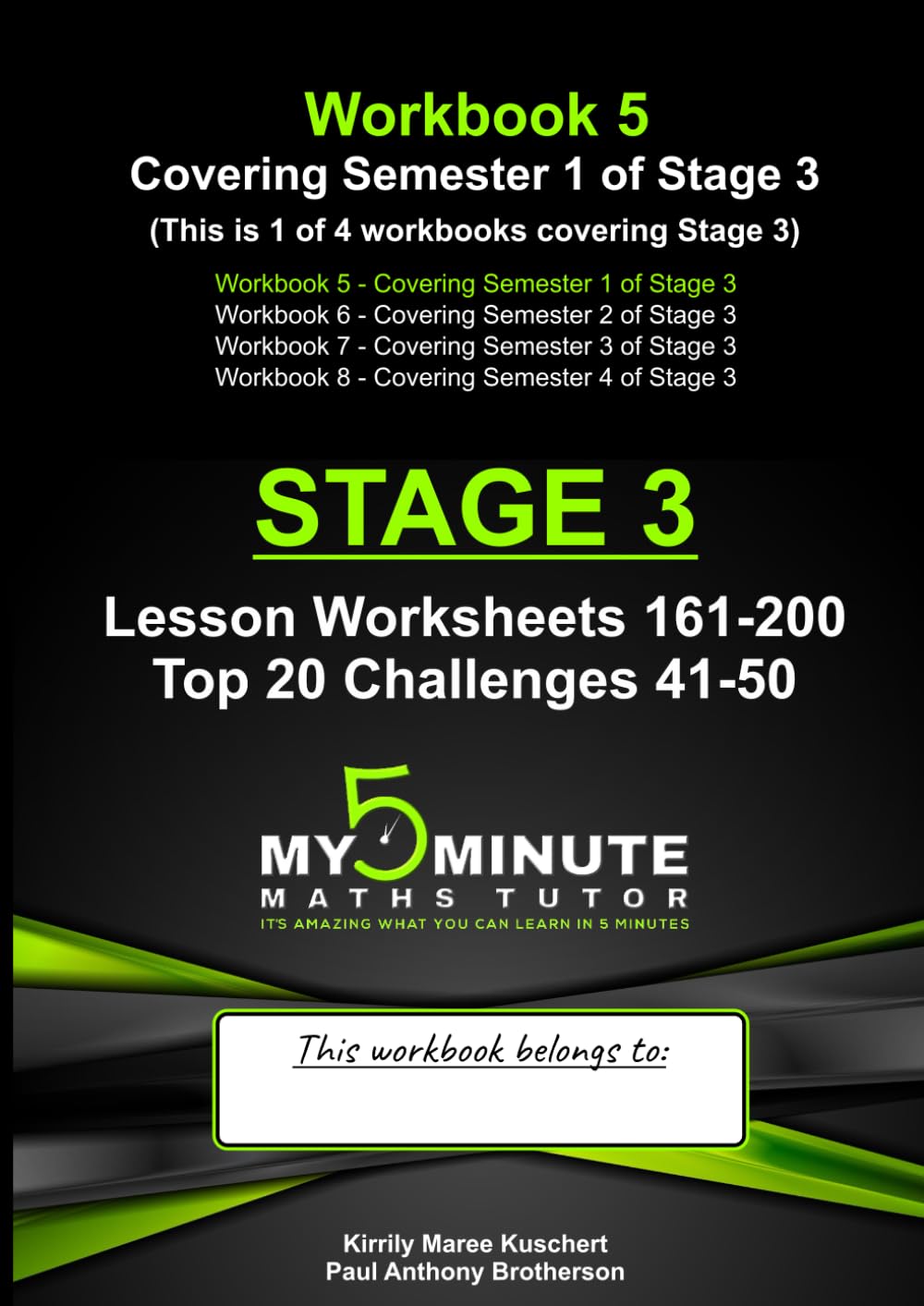 Workbook 5 - My 5 Minute Maths Tutor (Stage 3 Lesson Worksheets 161-200 ...