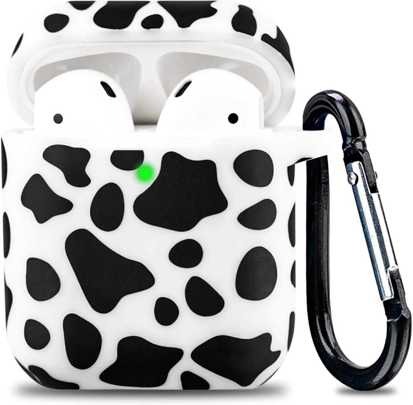 Amazon.com: Airpod Case Soft Silicone Flexible Skin Cow Print, YOMPLOW ...