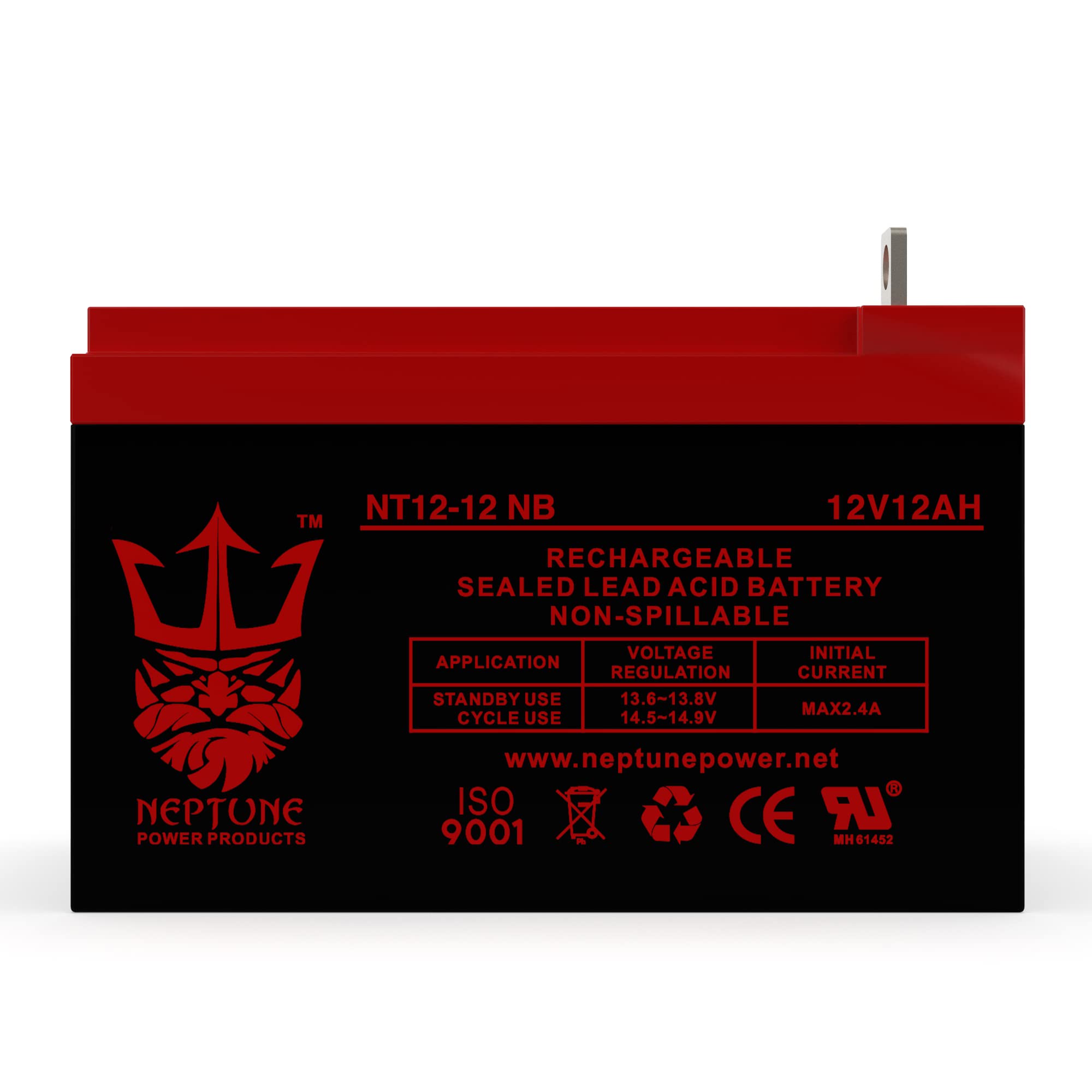 Neptune Nt12 12nb 12v 12ah Battery Also Replaces Contender Ctn12 ...