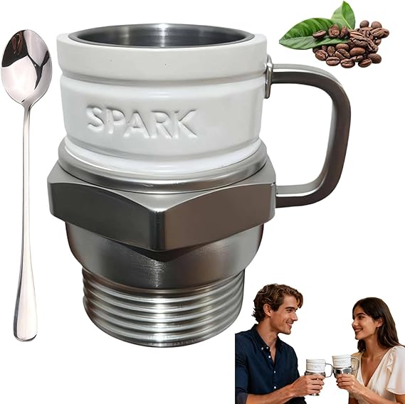Amazon.com: Spark Plug Mug, Engine Spark Plug Design, Novelty Coffee ...