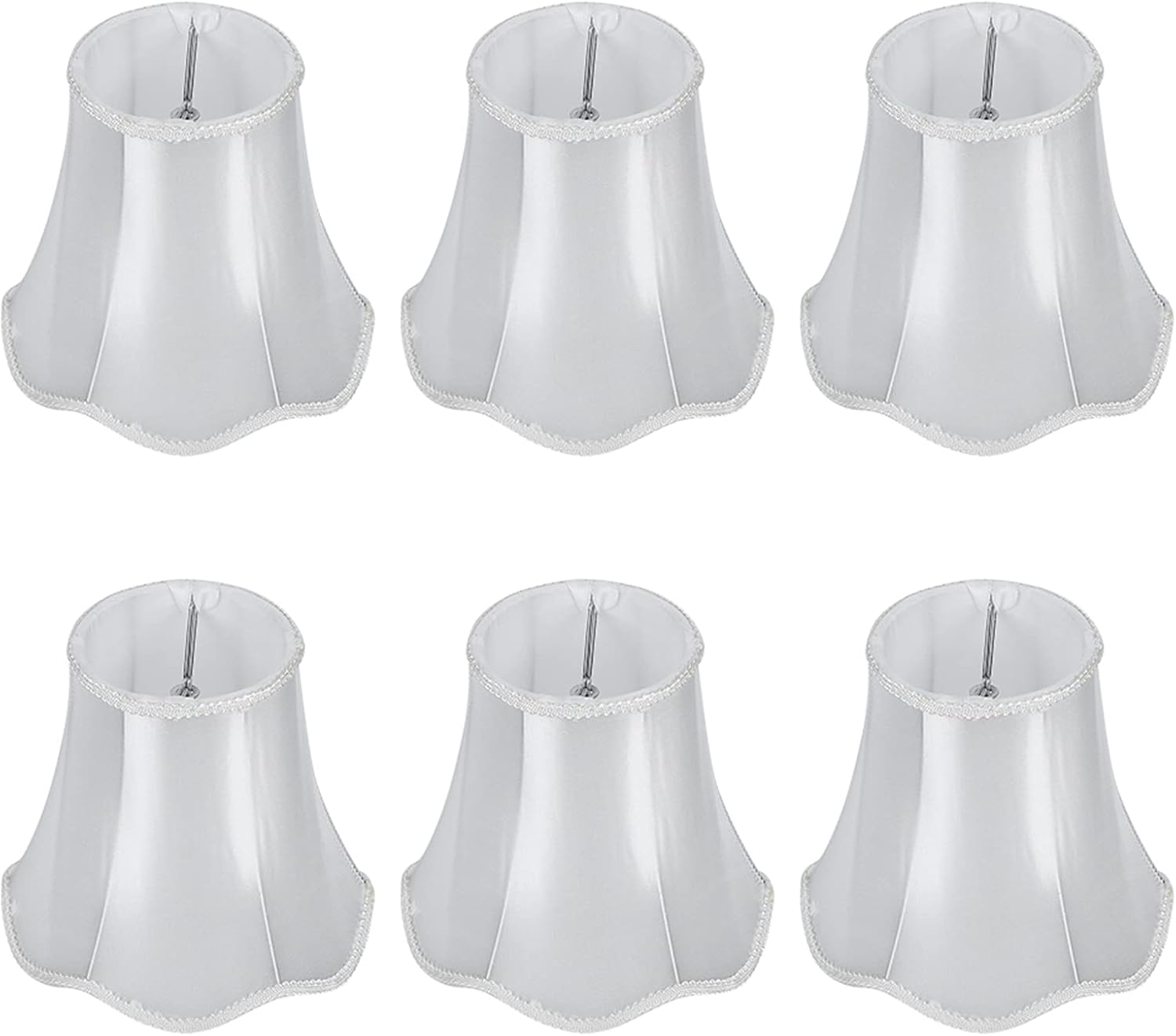 BestAlice 6Pcs Small Lamp Shade, Cloth Fabric Lampshade Chandelier Lamp ...