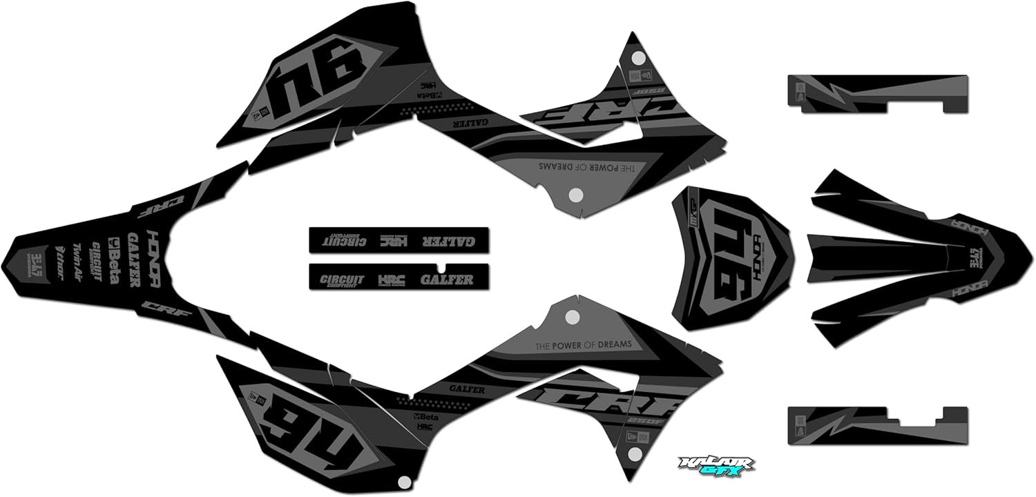 Amazon.com: Kalair GFX Graphics Kit for Honda CRF250F (2019-2024 ...