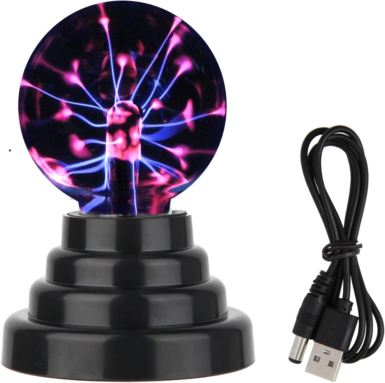 Amazon.com: Gresus 3 Inch Battery or USB Powered Magic Plasma Ball Lamp ...