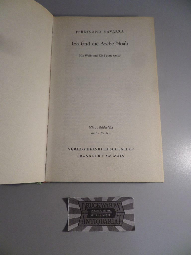 Ich fand die Arche Noah : Navarra, Fernand: Amazon.de: Bücher