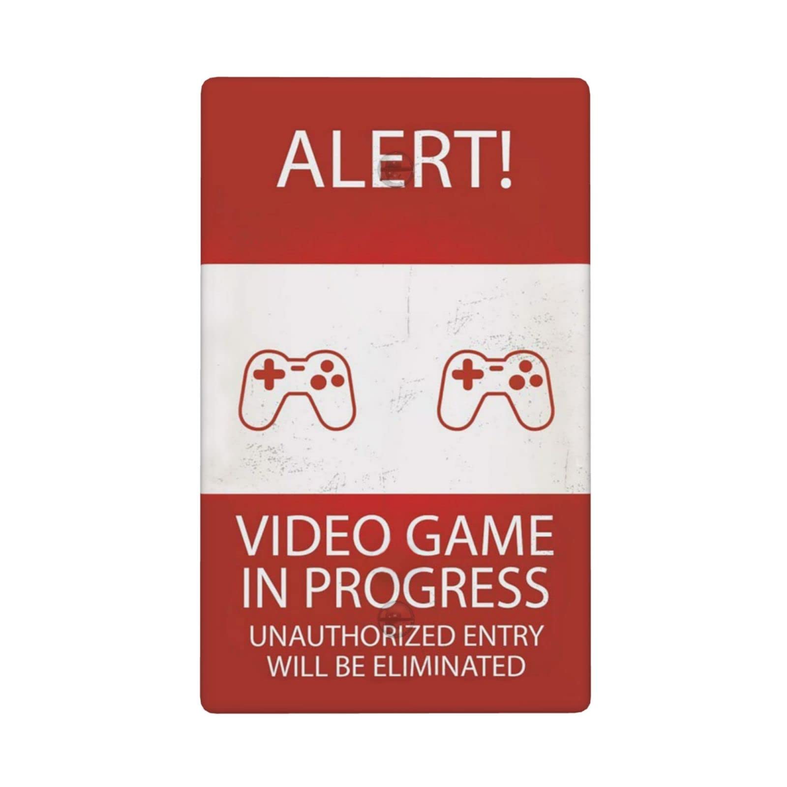 Alert Video Game in Progress One Gang Blank Light Switch Cover ...
