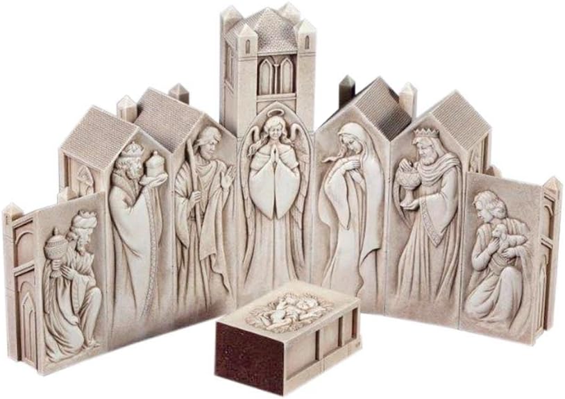 Amazon.com: Enesco Pillars Cathedral 8-Piece Nativity Set, 9-Inch ...