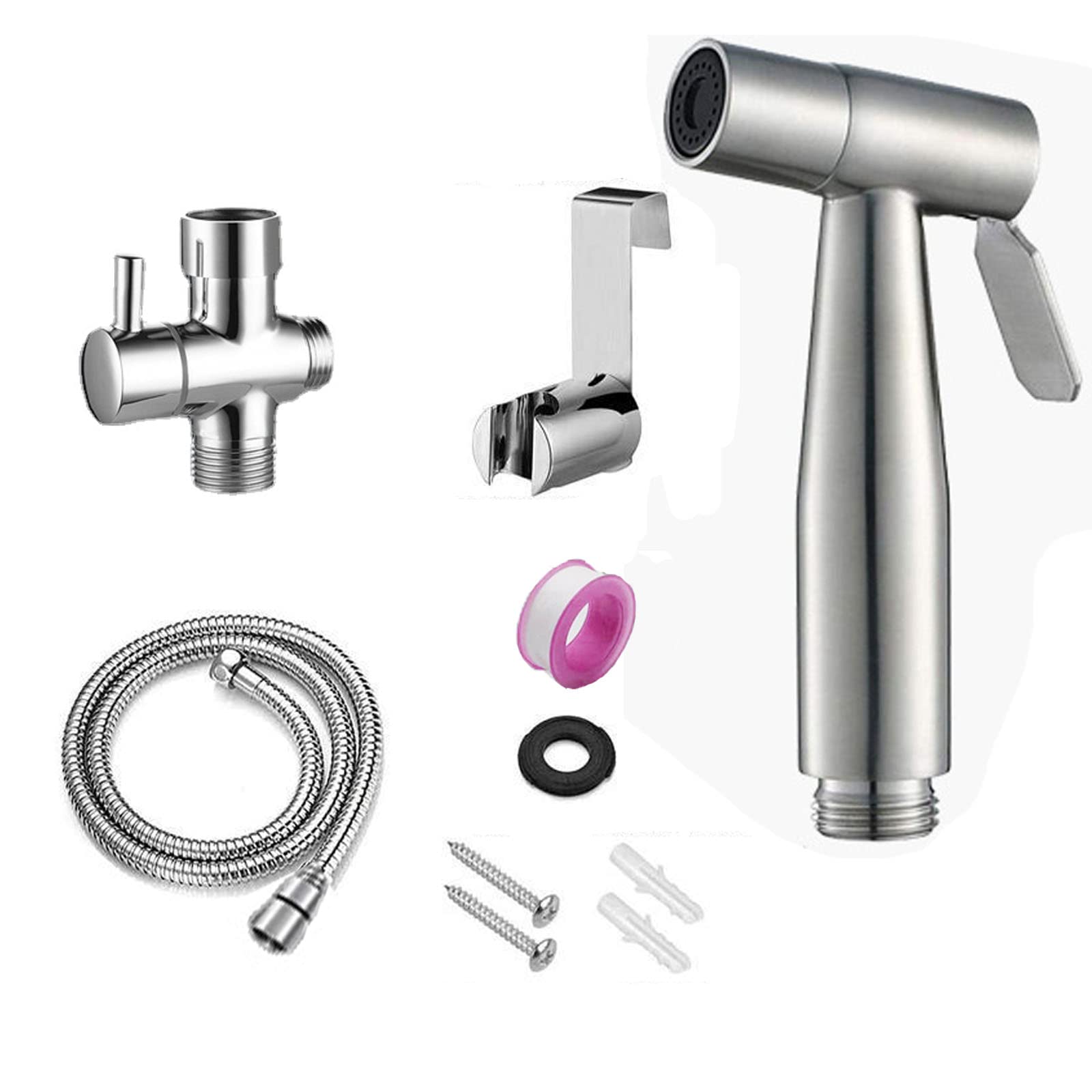 Shidunzi Flush Nozzle Pressurized Toilet Spray Gun Stainless Steel ...