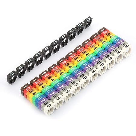 Wire Markers Wire Number Labels Colorful Wire Numbering Kit Tube Cable ...