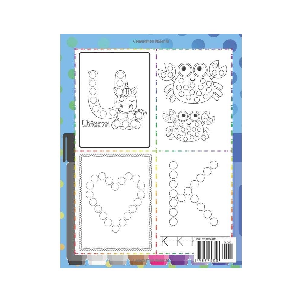 Buy DOT MARKERS activity book animals alphabet: over 300 pages of fun ...