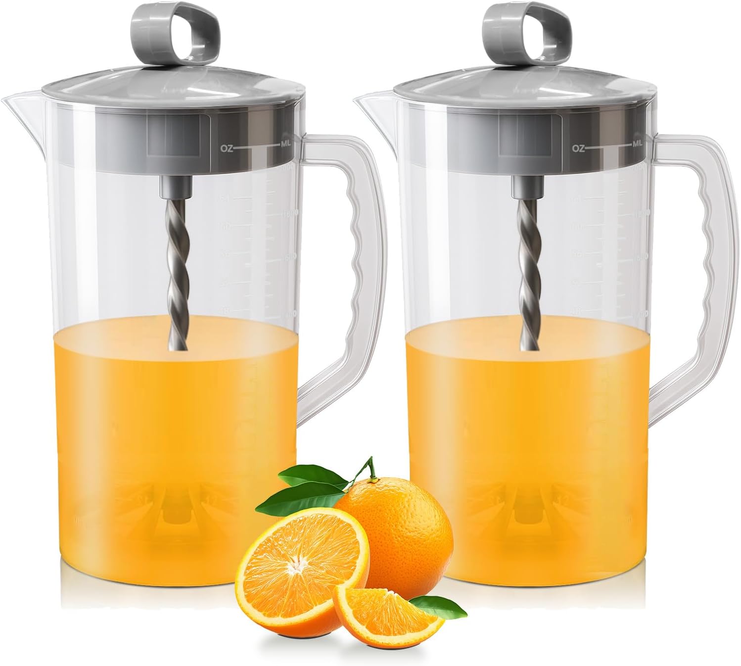 Amazon.com: WELKOR 2 Quart/64oz Mixing Pitcher with Adjustable Plunger ...