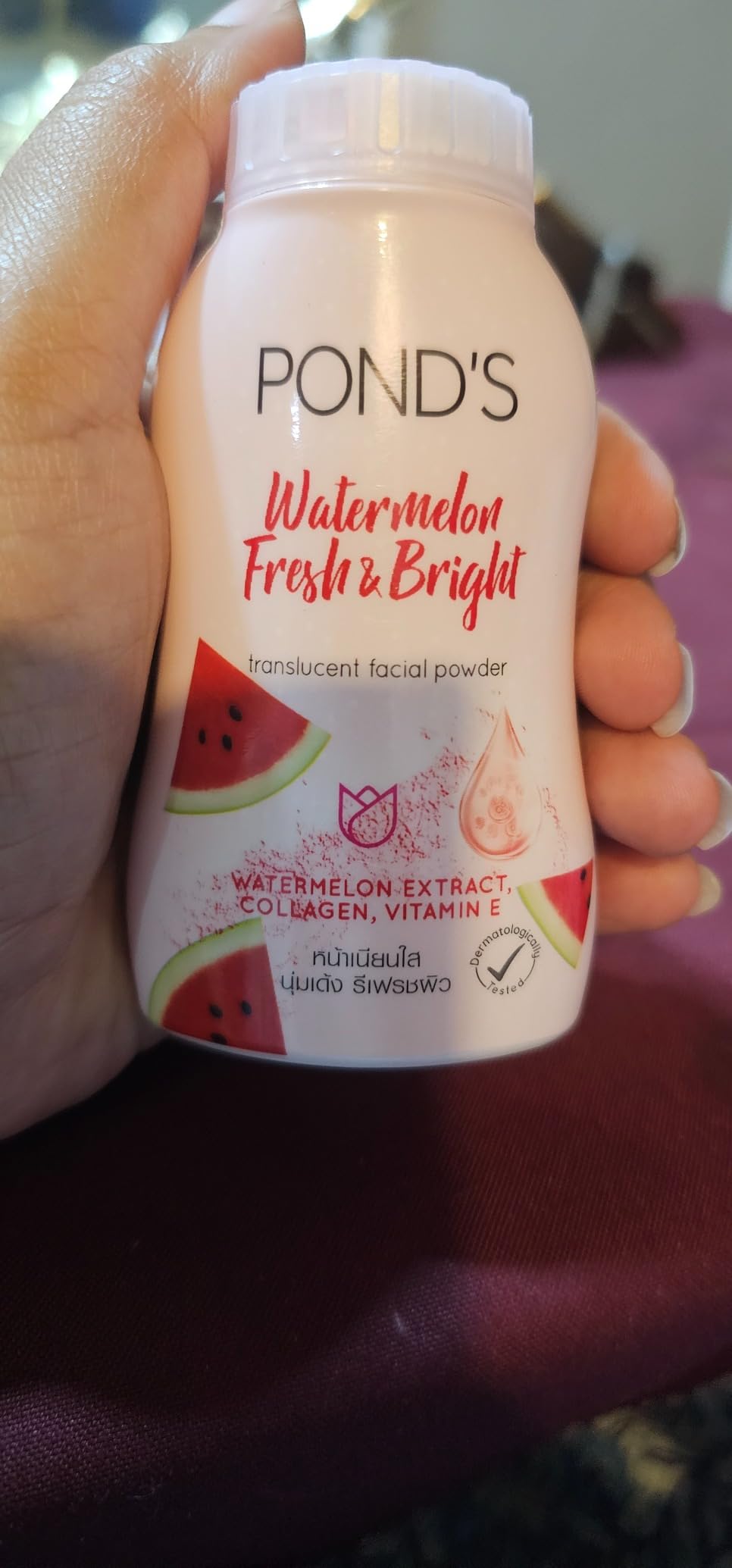 Buy POND'S Watermelon Fresh & Bright Translucent Facial Powder For All ...