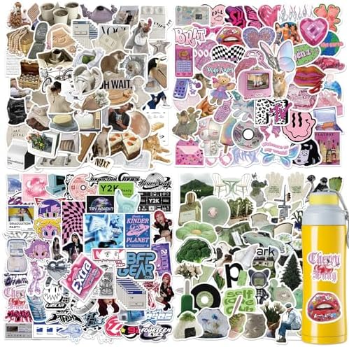 Amazon.com: 200Pcs Y2K Retro Stickers - Cool 2000s Cyber Trend Stickers ...