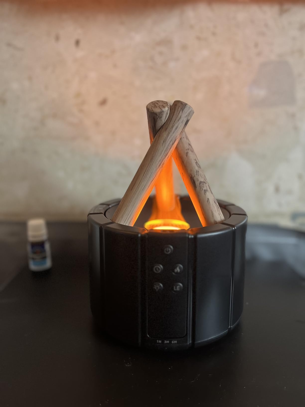 Bonfire Humidifier 250ML with Remote Control, Silent Flame Humidifiers ...