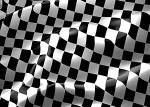 Amazon.com : BELECO 7x5ft Fabric Checkers Backdrop Black and White ...