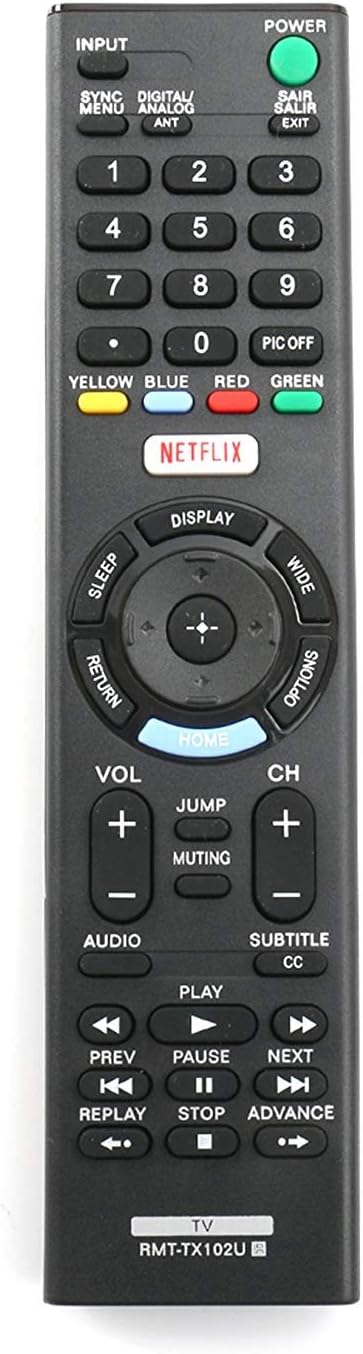 Amazon.com: Replacement RMT-TX102U Remote Sony for Sony TV RMT-TX102U ...