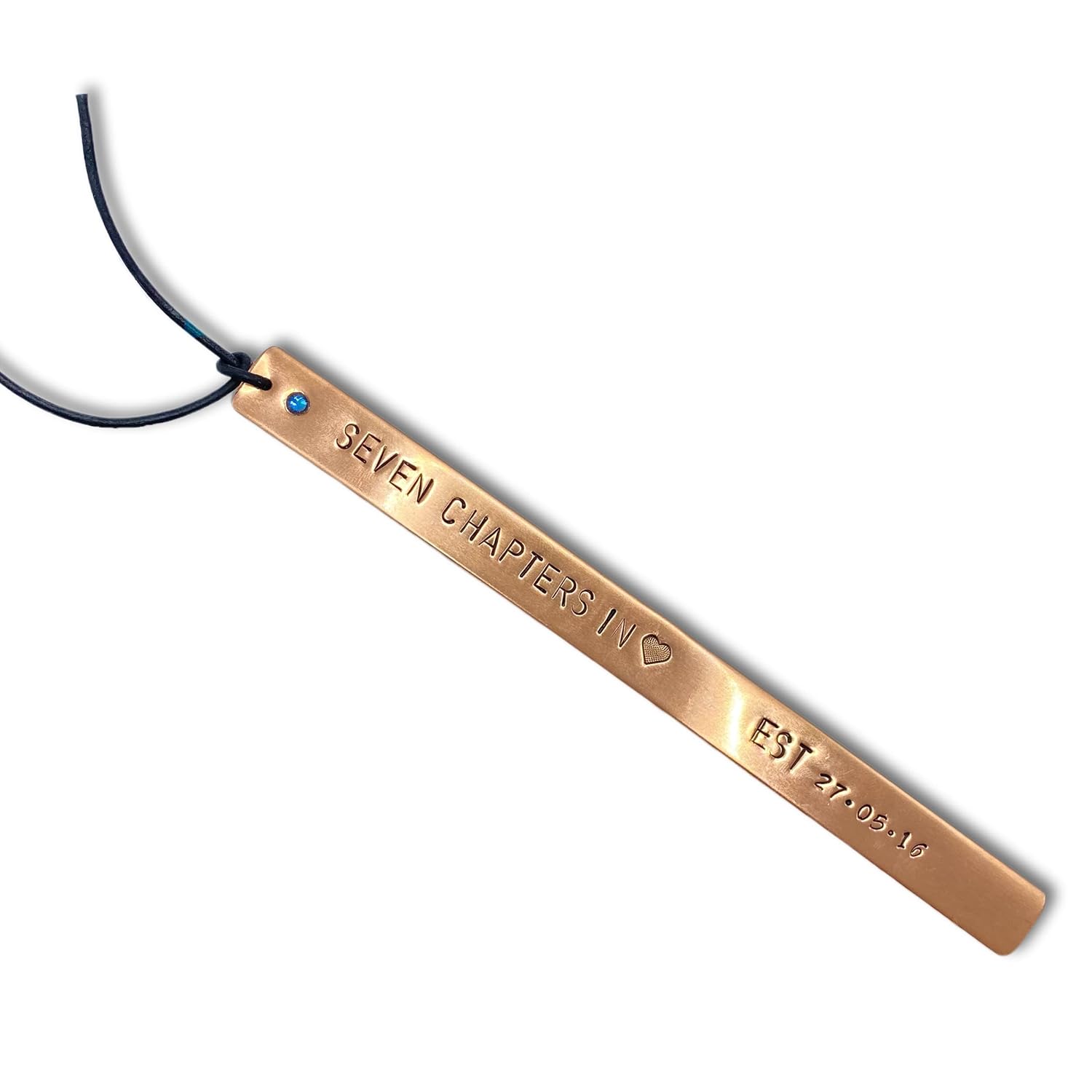 Amazon.com: Copper Anniversary Bookmark Gift, 7th Seven Year ...