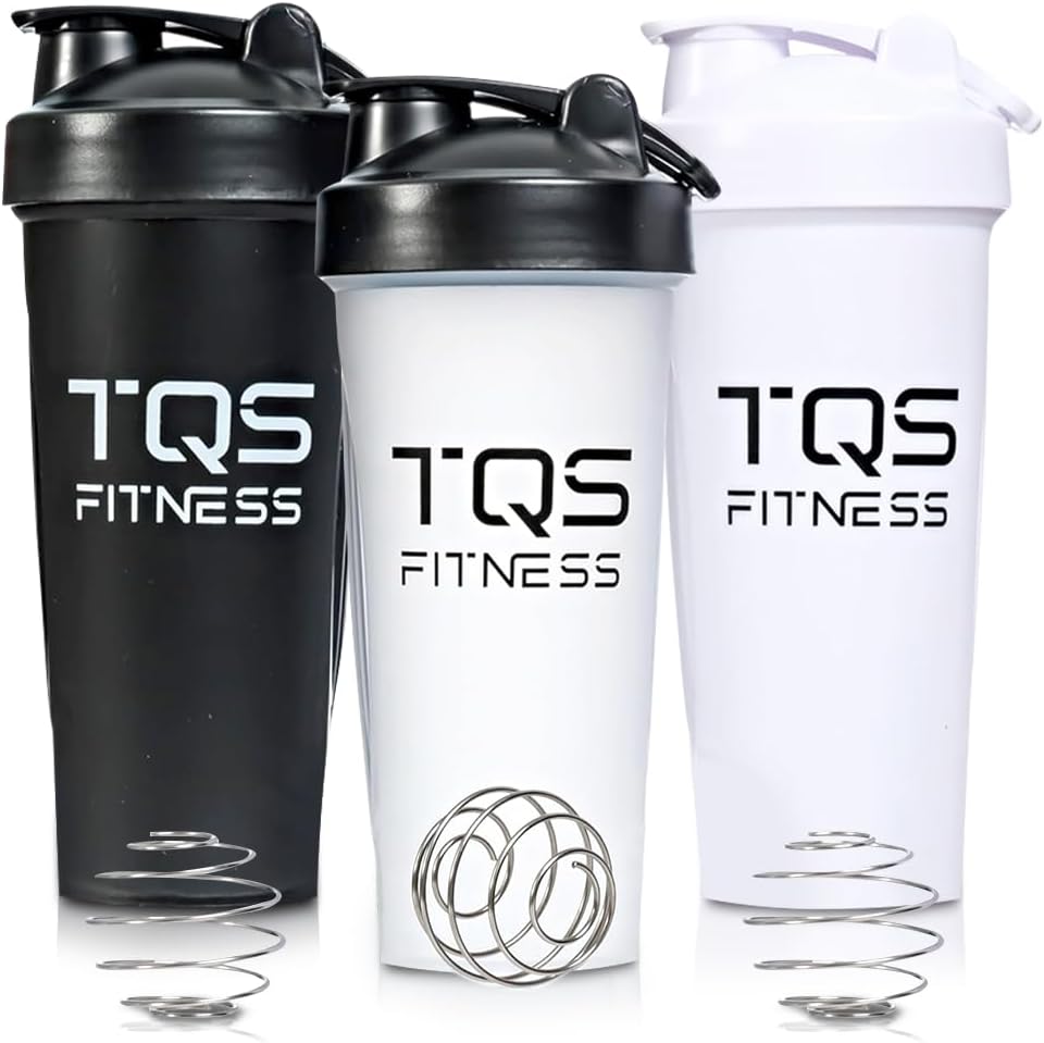 Amazon.com: Protein Shaker Bottle Set 3 pack - BPA-Free Shaker Cups for ...