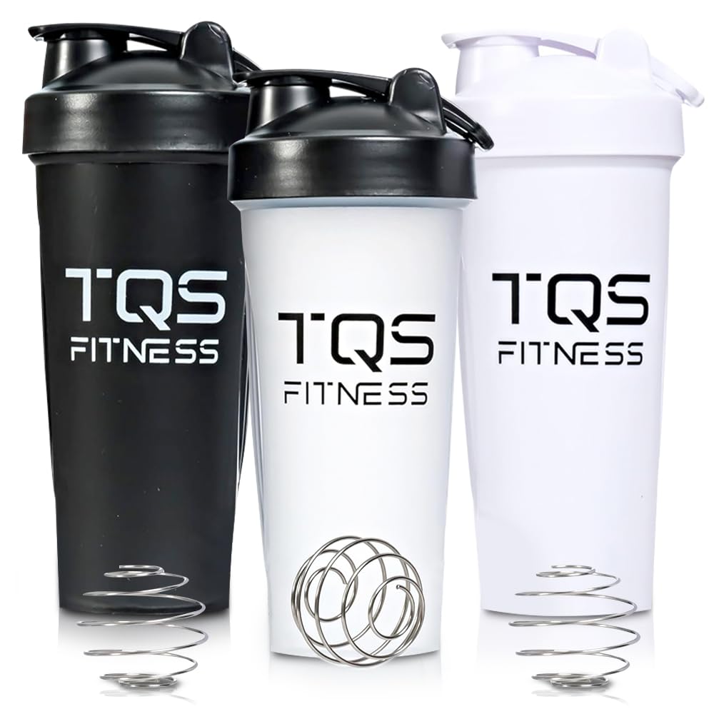 Amazon.com: Protein Shaker Bottle Set 3 pack - BPA-Free Shaker Cups for ...