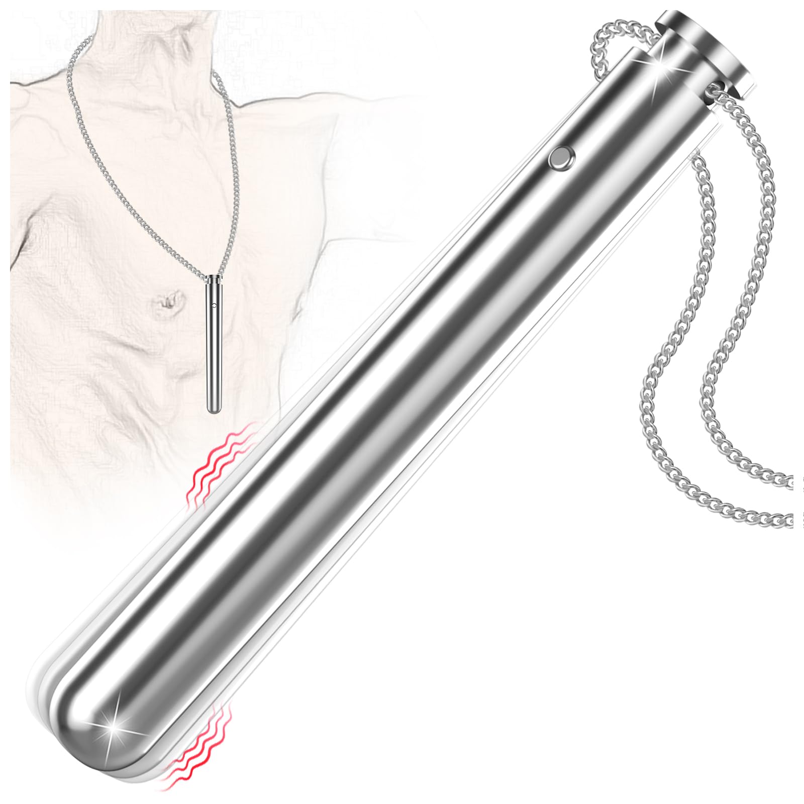Amazon.com: Anal Plug Sex Toy, 30" Long Necklace Stainless Steel ...