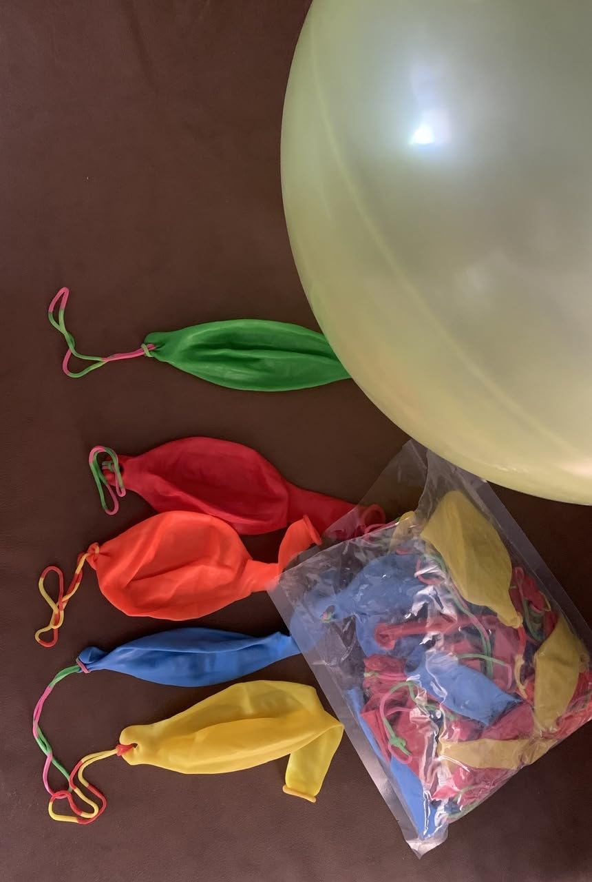 Amazon.com: Punch Balloons, Neon Punching Balloons with Rubber Band ...