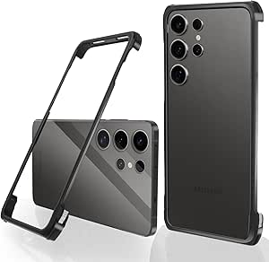 Amazon.com: Pefimt for Samsung Galaxy S25 Ultra Bumper Case No Back, Metal Aluminum Frame ...