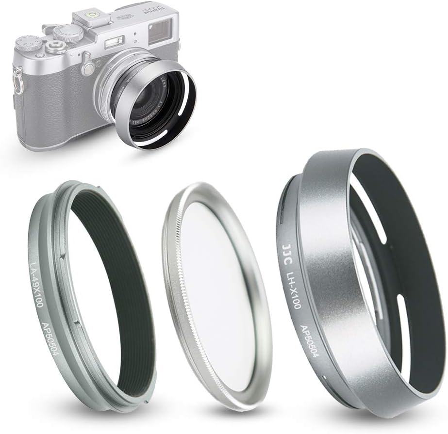 Lens Hood Adapter Ring UV Filter Kit for Fujifilm Fuji X100 X100VI ...
