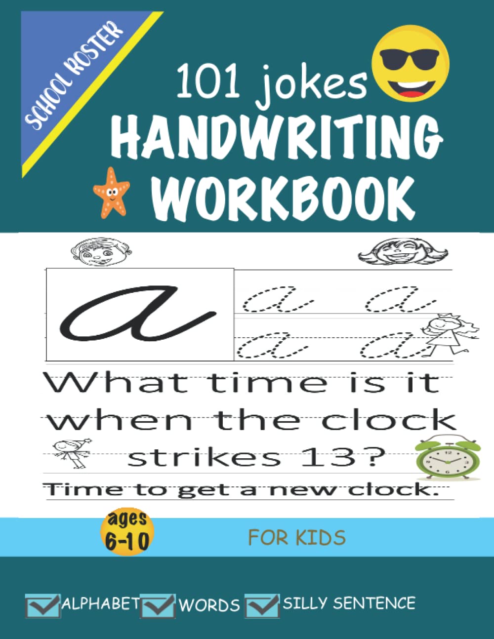Buy School Roster 101 Jokes Handwriting Practice Book Penmanship And 