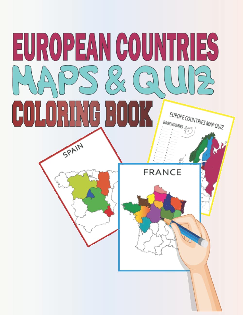 Buy European Country s and Quiz Coloring Book: Blank, Outline ...