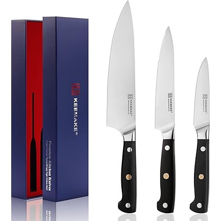 Amazon.com: Brewin Professional Kitchen Knives, 3PC Chef Knife Set ...