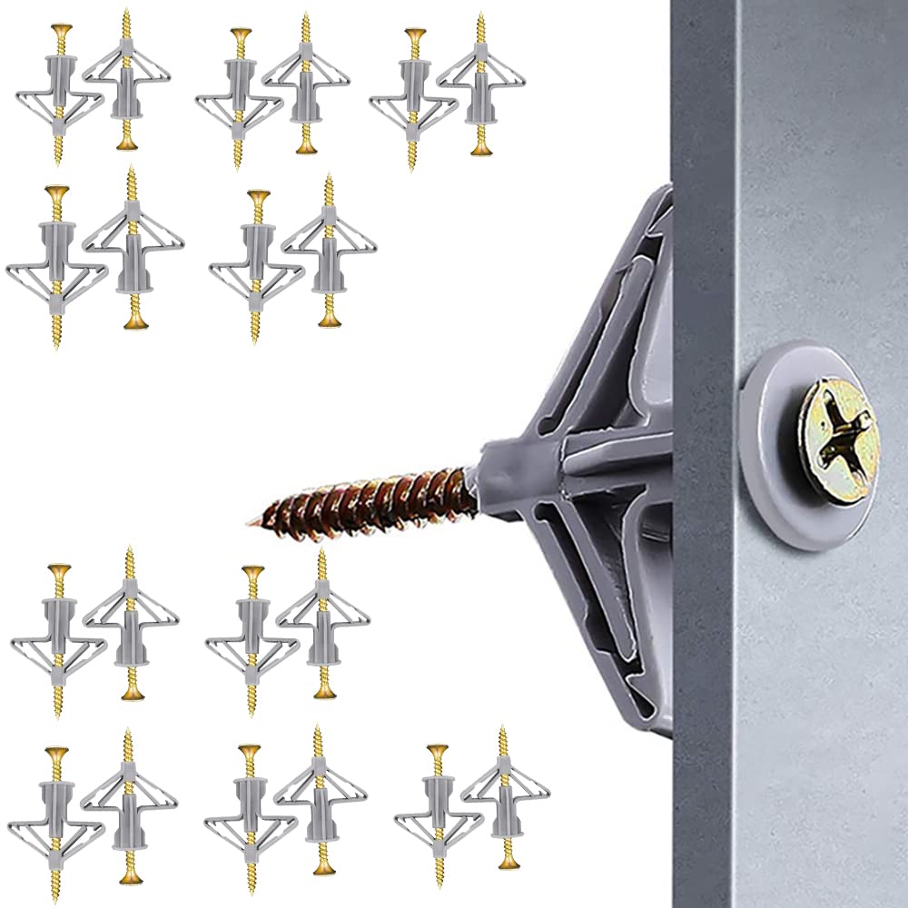 Plastic Anchors With Screws Piutouyar 50-Pc Drywall Anchor Kit - Heavy ...