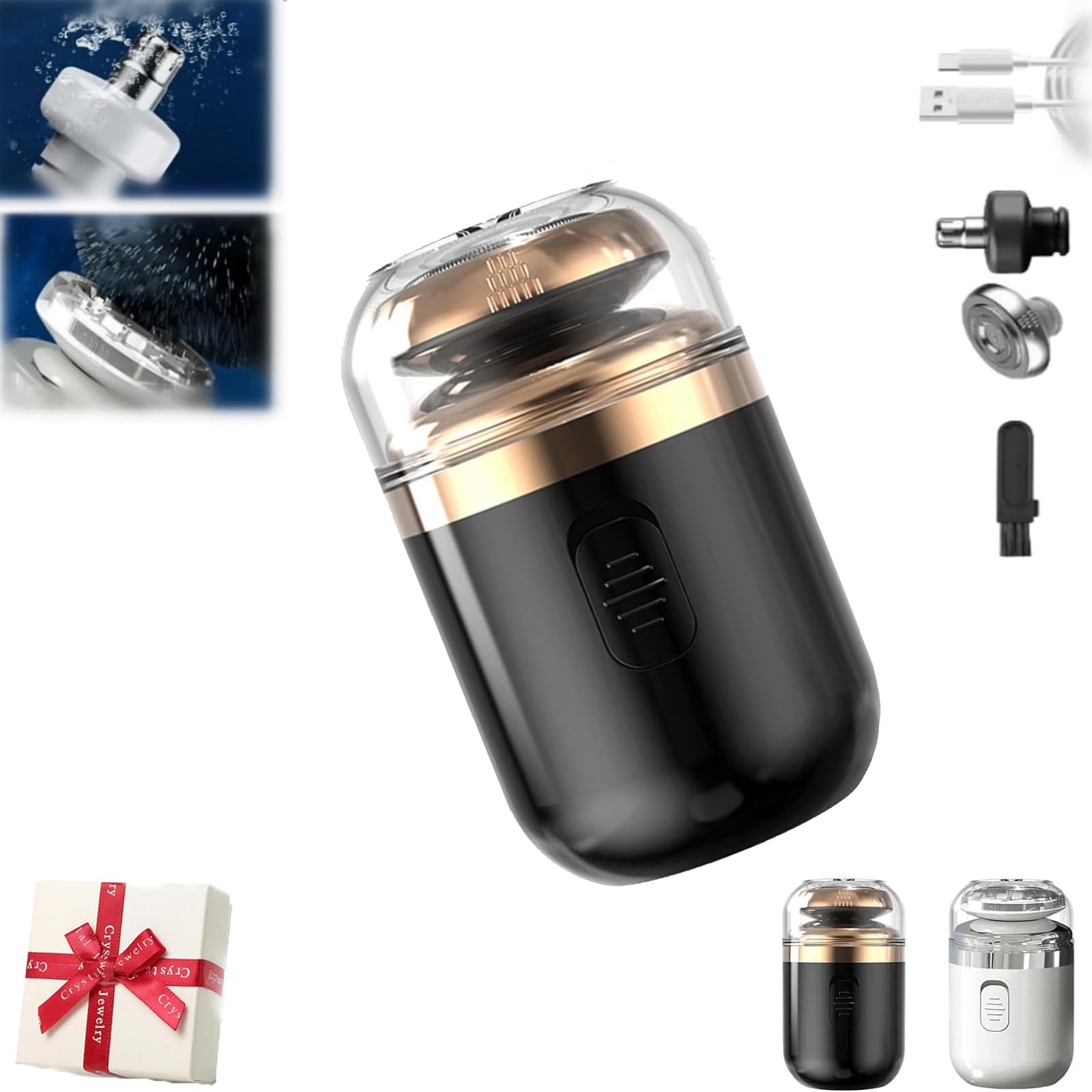 Amazon.com: 2-in-1 Portable Mini Capsule Shaver, Washable Electric ...