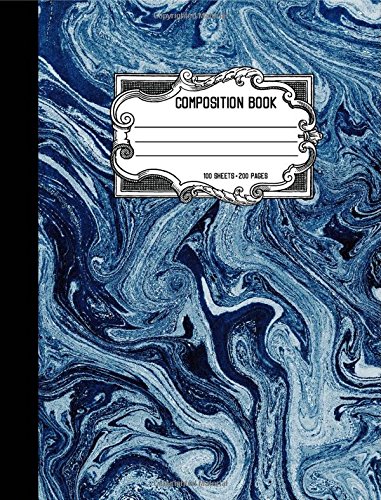 Composition Book: Blue Marble Wide Ruled Composition Notebook - 9 3/4 x ...